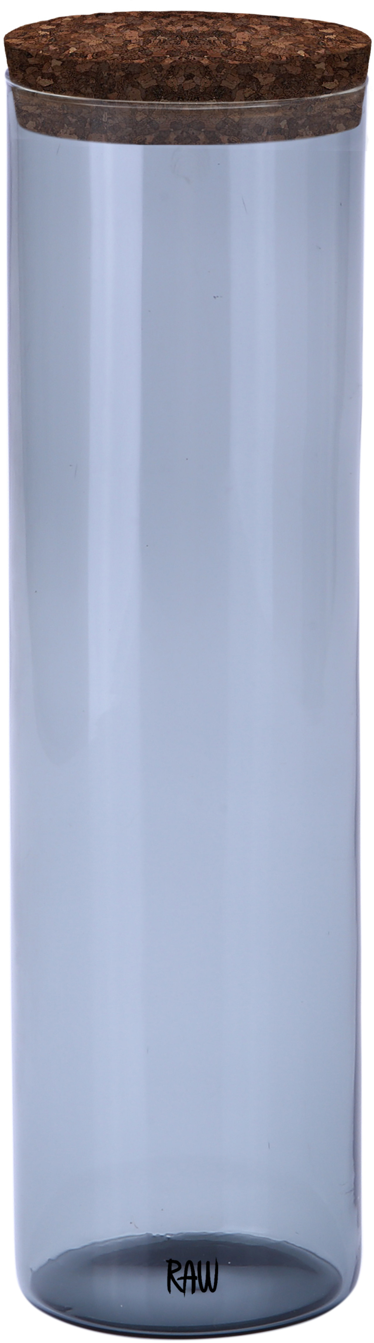 RAW stor opbevaringsglas med sort kork låg, Smoke - Øvrig ...