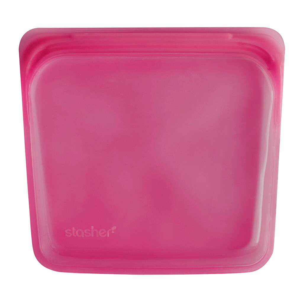 Stasher Sandwichpose 450 ml, Raspberry - Øvrig Køkkenopbevaring - WWW.HJEM.DK ApS