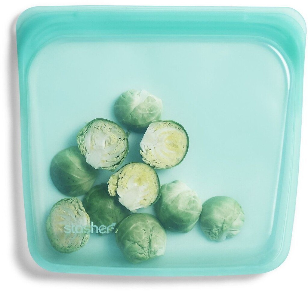 Stasher Sandwichpose 450 ml, Aqua - Øvrig Køkkenopbevaring - WWW.HJEM.DK ApS