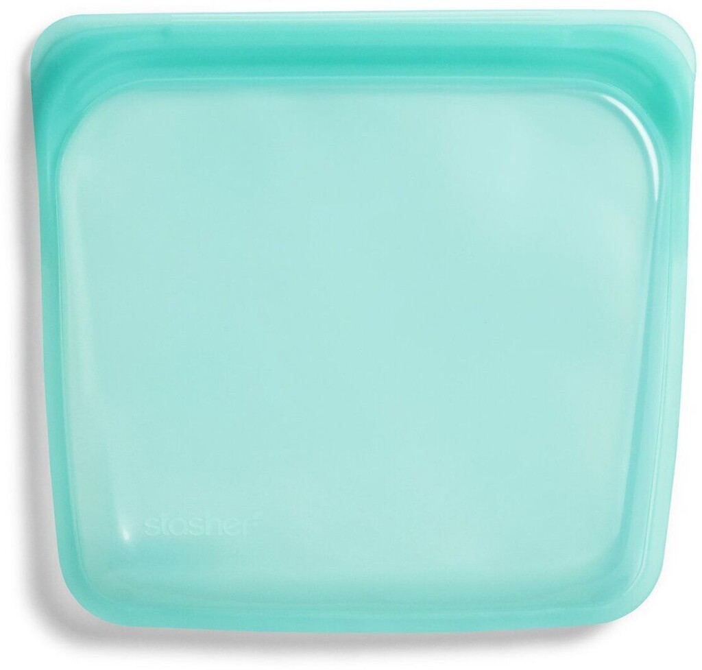 Stasher Sandwichpose 450 ml, Aqua - Øvrig Køkkenopbevaring - WWW.HJEM.DK ApS