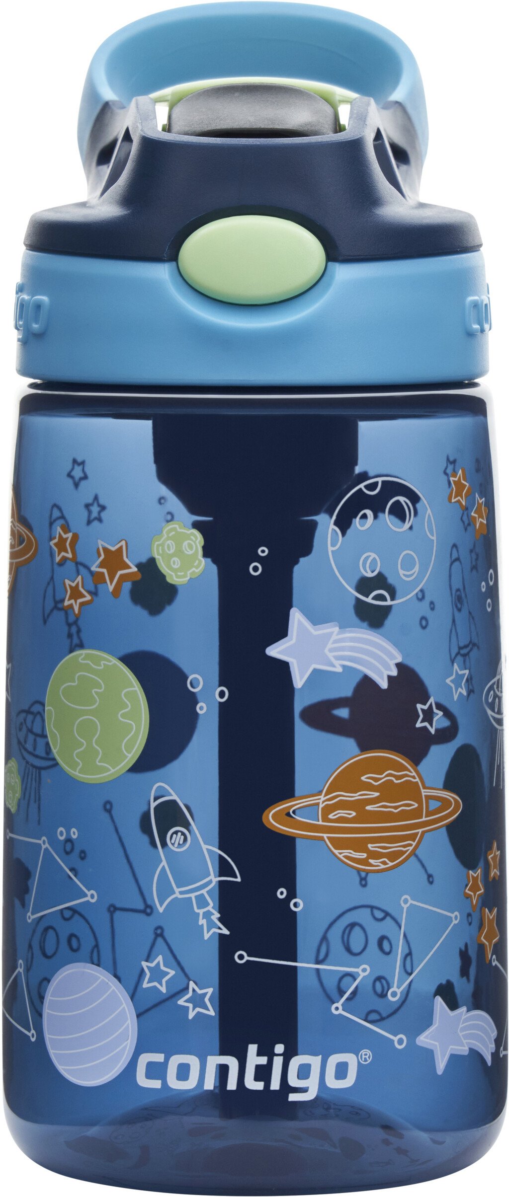 Køb Contigo Kids Easy Clean Drikkeflaske m. Sugerør 420 ml, Blåbær Kosmos
