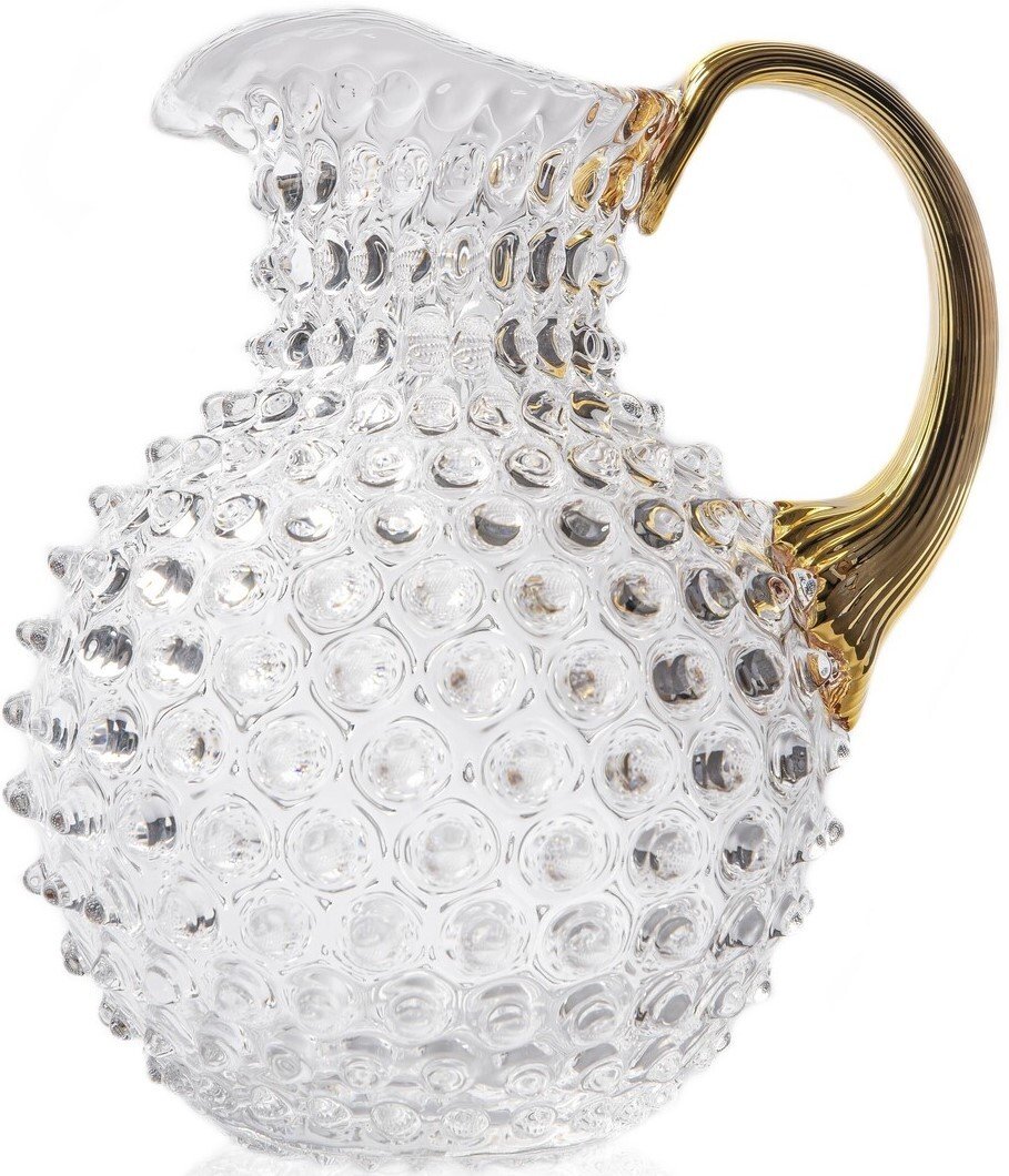 Anna von Lipa Paris Hobnail Kande 2 L, Crystal/Gold - Kander - WWW.HJEM.DK ApS