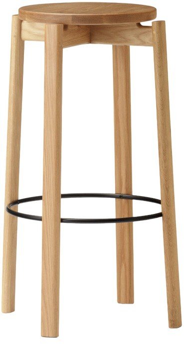Køb Audo Copenhagen Passage Barstol H75 cm, Eg