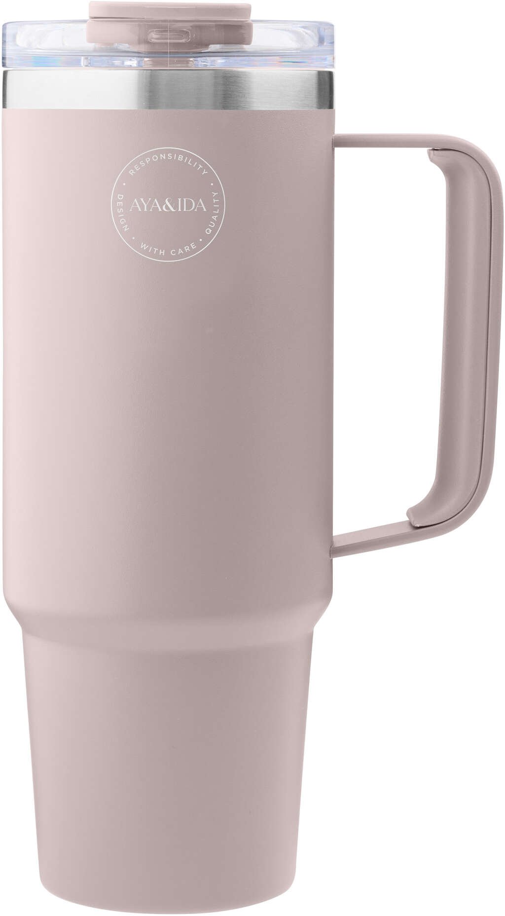 Køb AYA&IDA Termokop m. Sugerør 885 ml, Soft Rose