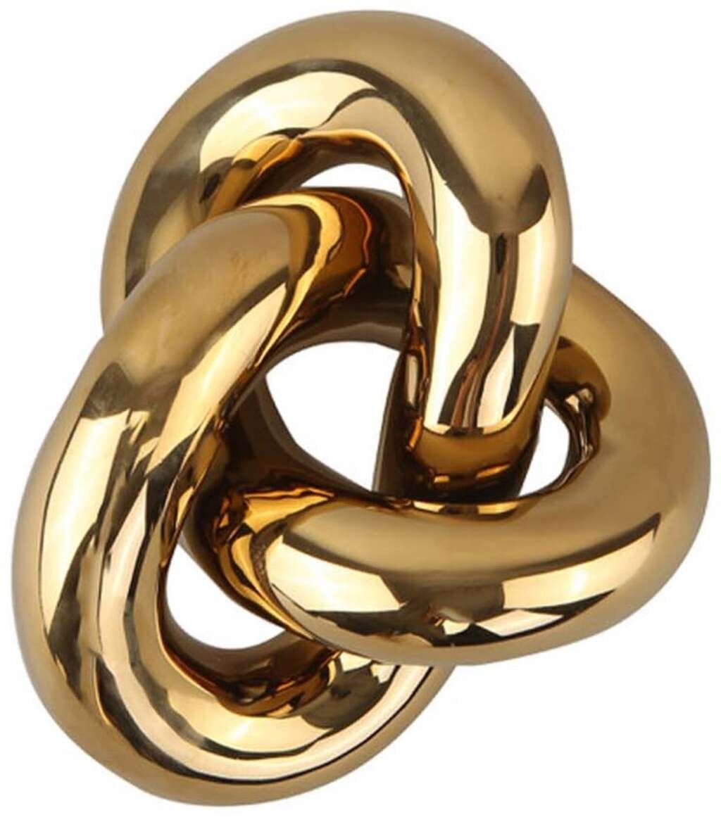 Cooee Design Knot Table Skulptur 19 cm, Guld - Skulpturer - WWW.HJEM.DK ApS