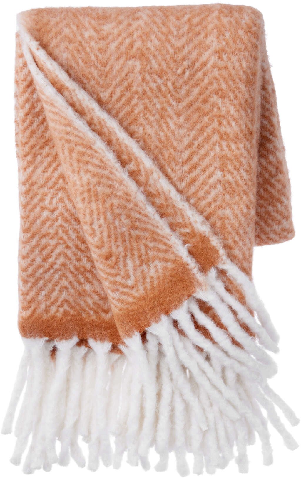 Cozy Living Mathea Plaid 130x170 cm, Terracotta - Plaider - WWW.HJEM.DK ApS