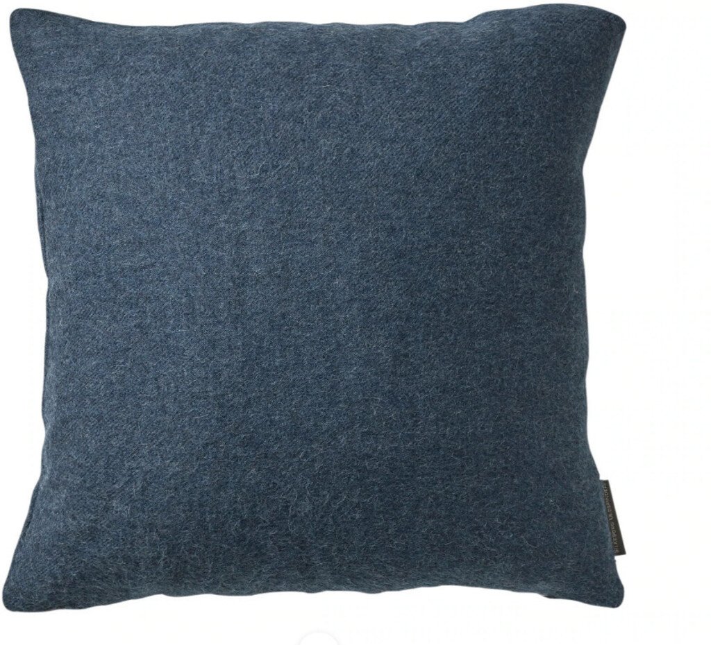 Silkeborg Uldspinderi Cusco Pude 40x40 cm, Denim Blue - Pyntepuder ...