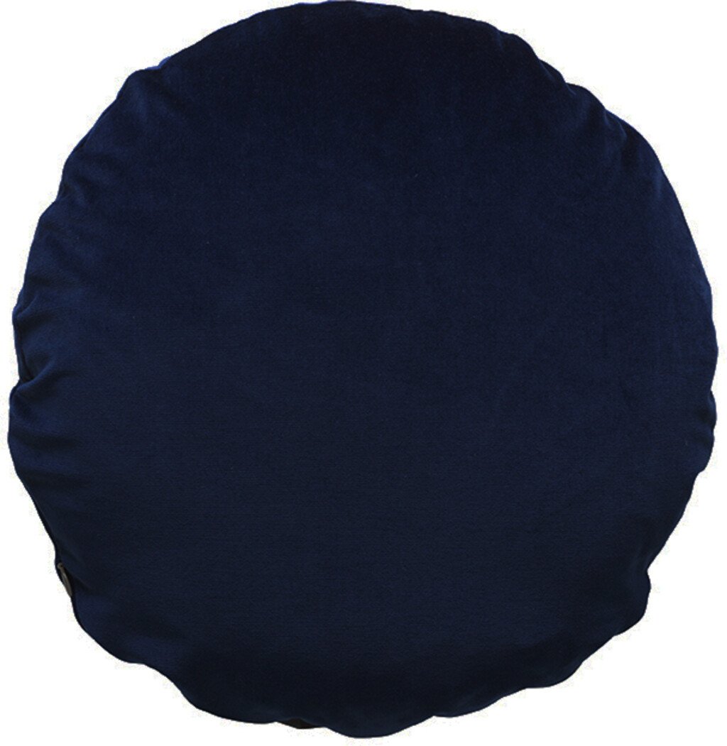 Christina Lundsteen Basic Round Pude Ø45 cm, Dark Blue - Hovedpuder ...