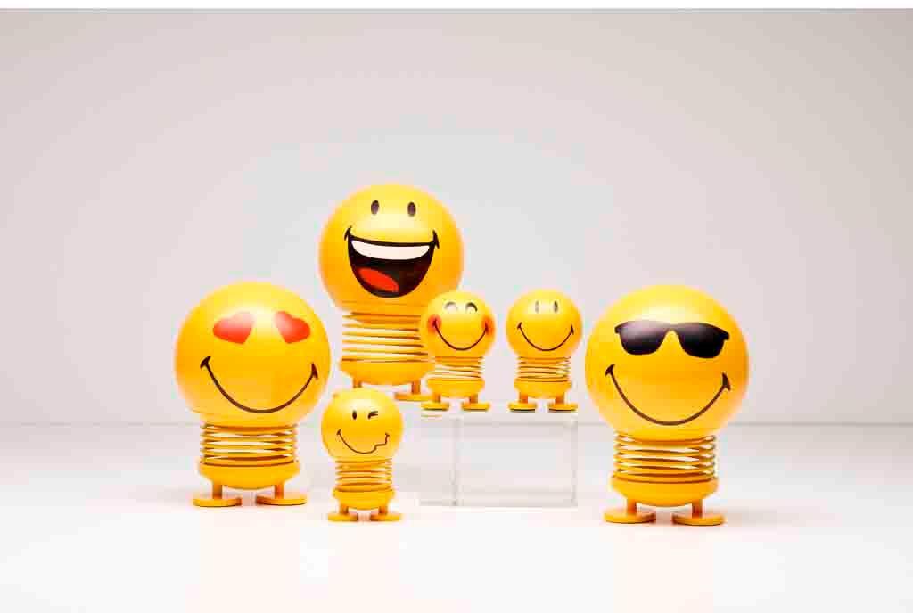 Hoptimist Smiley Love L, Gul - Hoptimister - WWW.HJEM.DK ApS