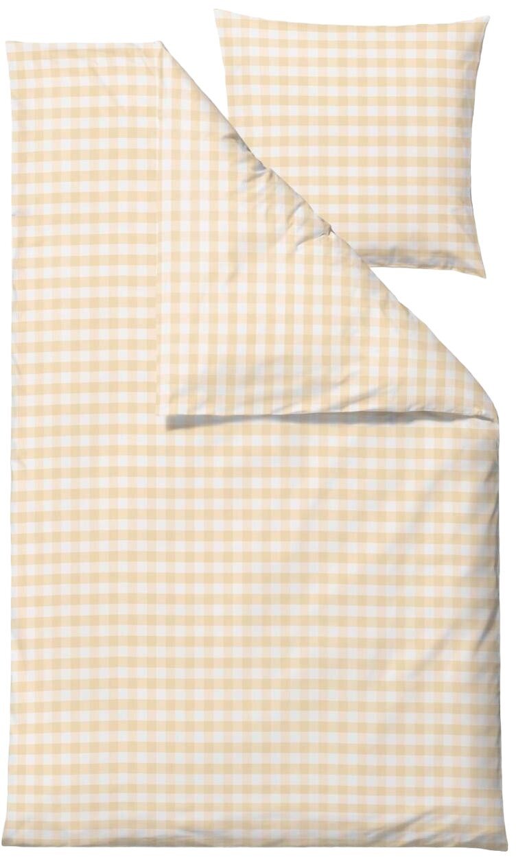 Køb Södahl Gingham Sengetøj 140x200 cm, Straw