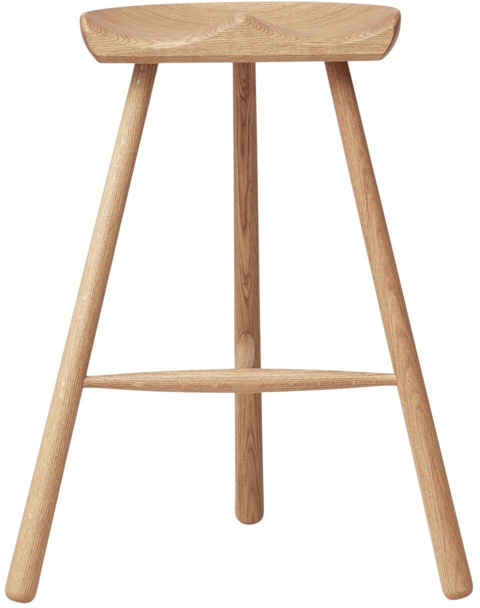 Form & Refine Shoemaker Taburet H68 cm, Hvidolieret Eg - Barstole - WWW ...