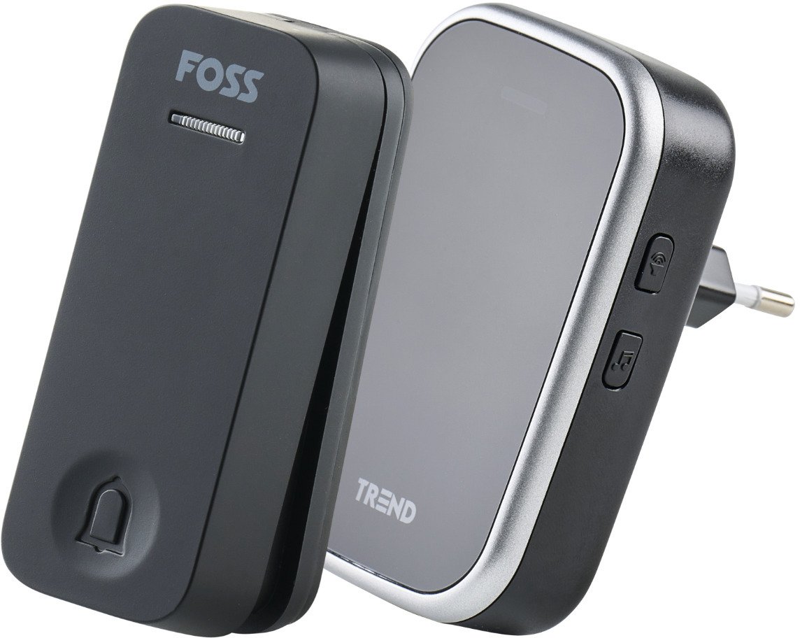 Køb Foss TREND BLUU1 Novus Dørklokke Plug In, Sort