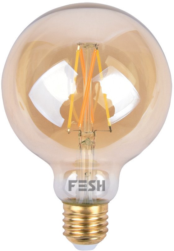 Foss FESH Smart Home Pære LED E27 5,5W Dæmpbar, Amber - E27 LED-pærer ...