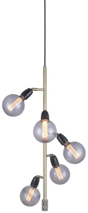 Halo Design Compass Lang Pendel 5 Armet H181 cm, Messing - Pendler ...