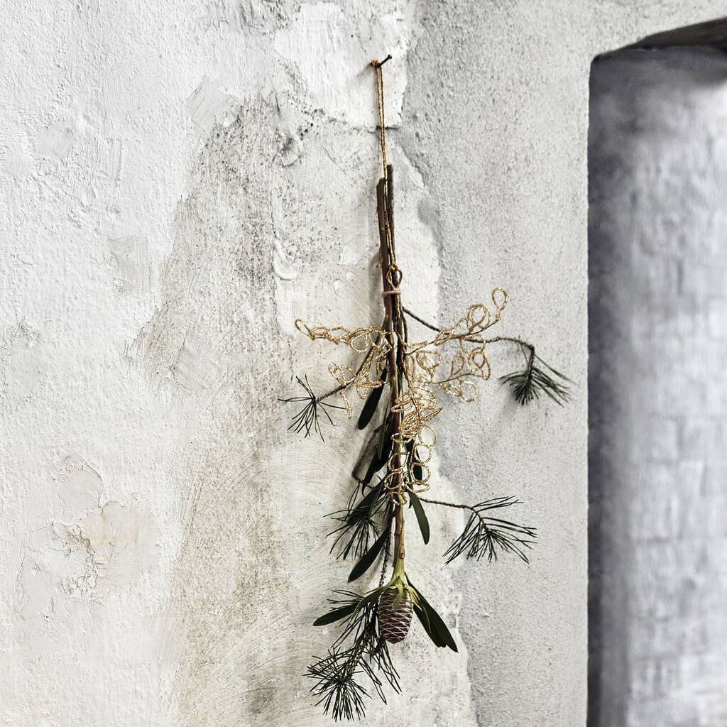 House Doctor Pearl Julepynt, Guld - Juleophæng - WWW.HJEM.DK ApS