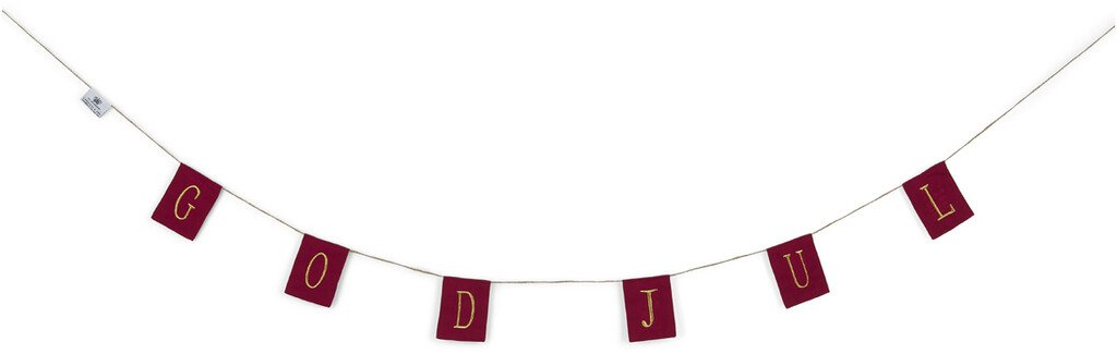 Langkilde & Søn God-Jul-Ranke 320 cm, Rød - Guirlander - WWW.HJEM.DK ApS