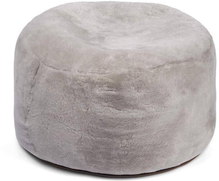 NATURES Collection Puf Ø55 cm, Silver Grey - Puffer - WWW.HJEM.DK ApS