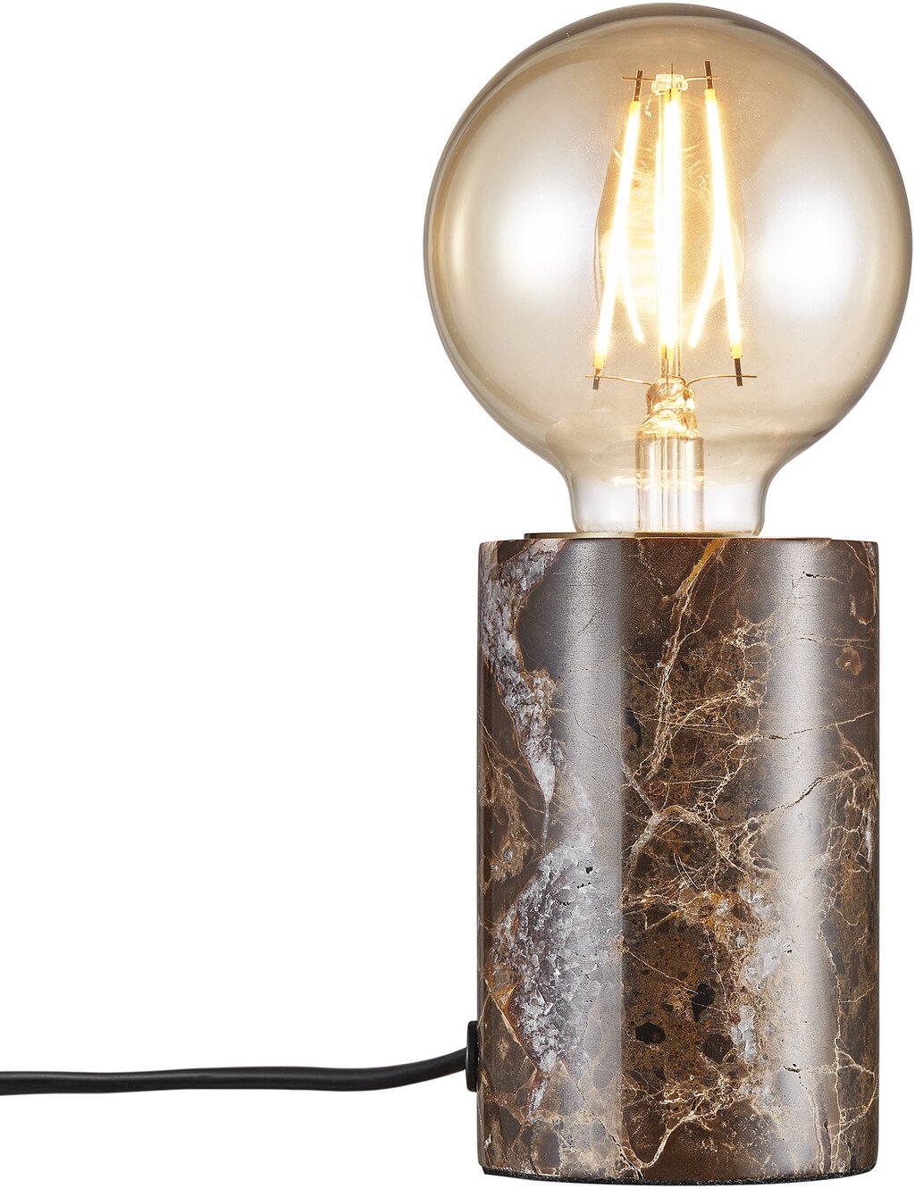 Køb Nordlux Siv Marble Bordlampe Ø6 cm, Brun
