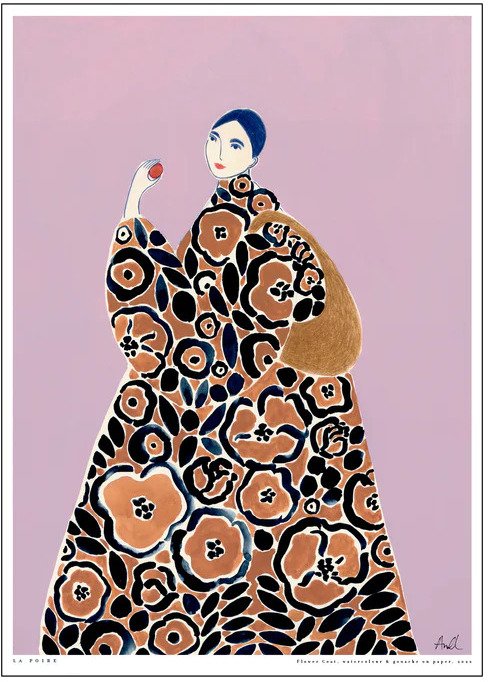 Poster & Frame La Poire Plakat Flower Coat A3 - Plakater A3 - WWW.HJEM ...