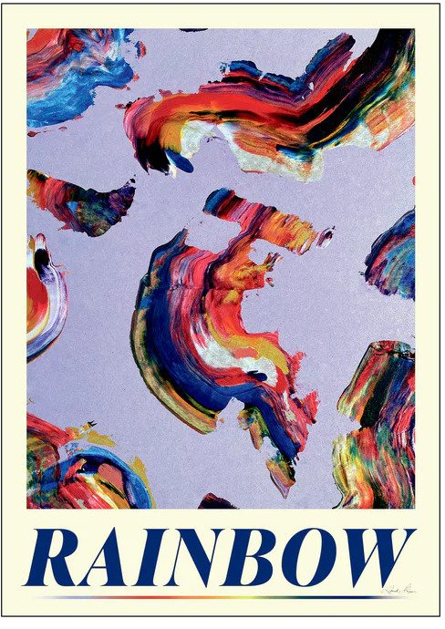 Poster & Frame Amalie Hovgesen Plakat Rainbow A3 - Plakater A3 - WWW.HJEM.DK ApS