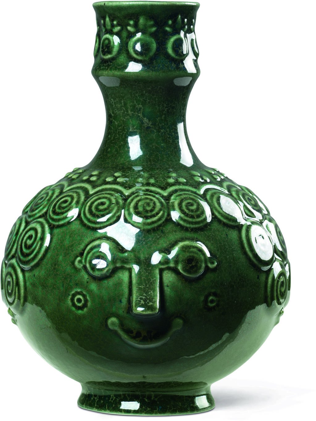 Bjørn Wiinblad Symphony Ophelia Lysestage H14,5 cm, Mørk Grøn - Lys og Stager - WWW.HJEM.DK ApS