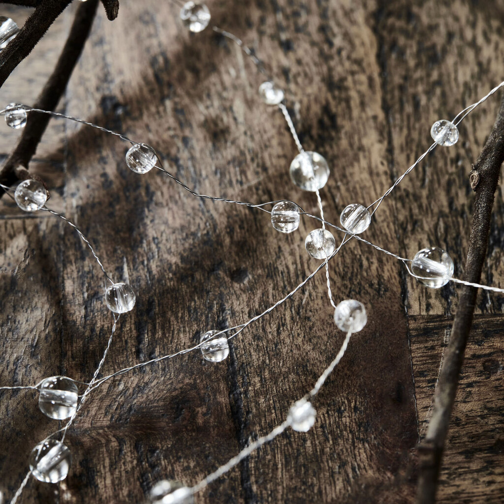 House Doctor Bead Guirlande 150 cm, Klar - Guirlander - WWW.HJEM.DK ApS