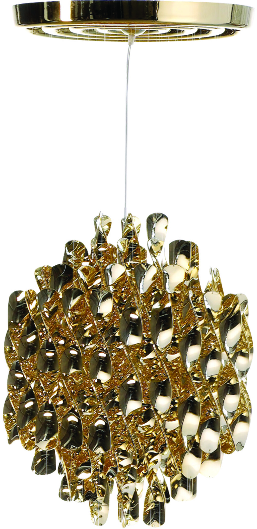 Verpan Spiral Spiral SP1 Pendel H115 cm, Guld - Pendler - WWW.HJEM.DK ApS