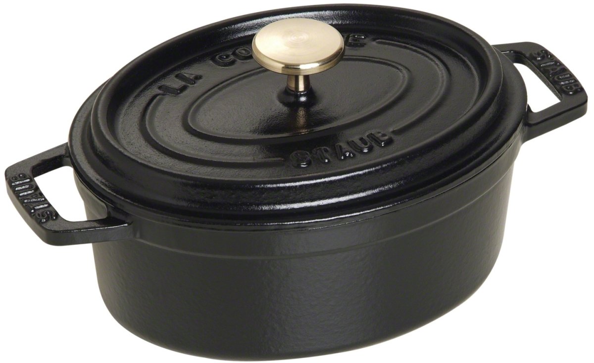Staub Oval Støbejerngryde 15 cm, Sort - Støbejernsgryder & Cocotter ...