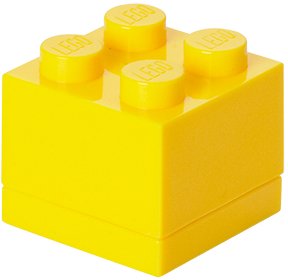 LEGO Miniboks 4,6 cm, Gul - Madkasser - WWW.HJEM.DK ApS