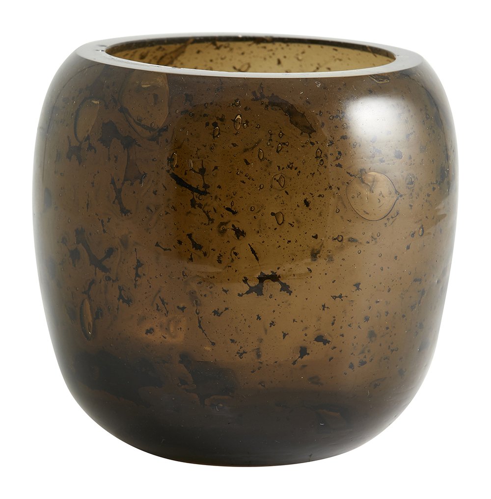 Nordal Theo Fyrfadsstage H8 cm, Brun - Fyrfadsstager - WWW.HJEM.DK ApS