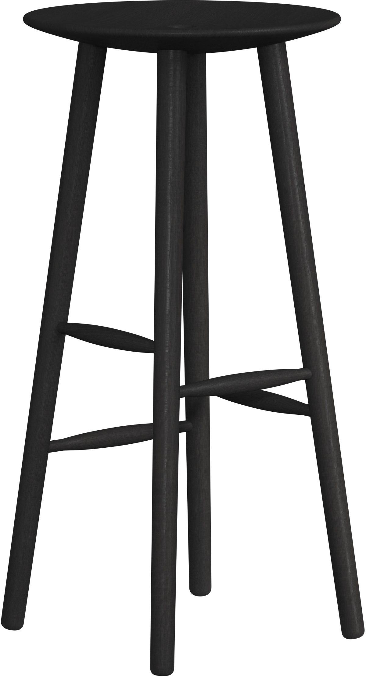 Novoform Divolo Barstol H75 cm, Sort Eg - Barstole - WWW.HJEM.DK ApS