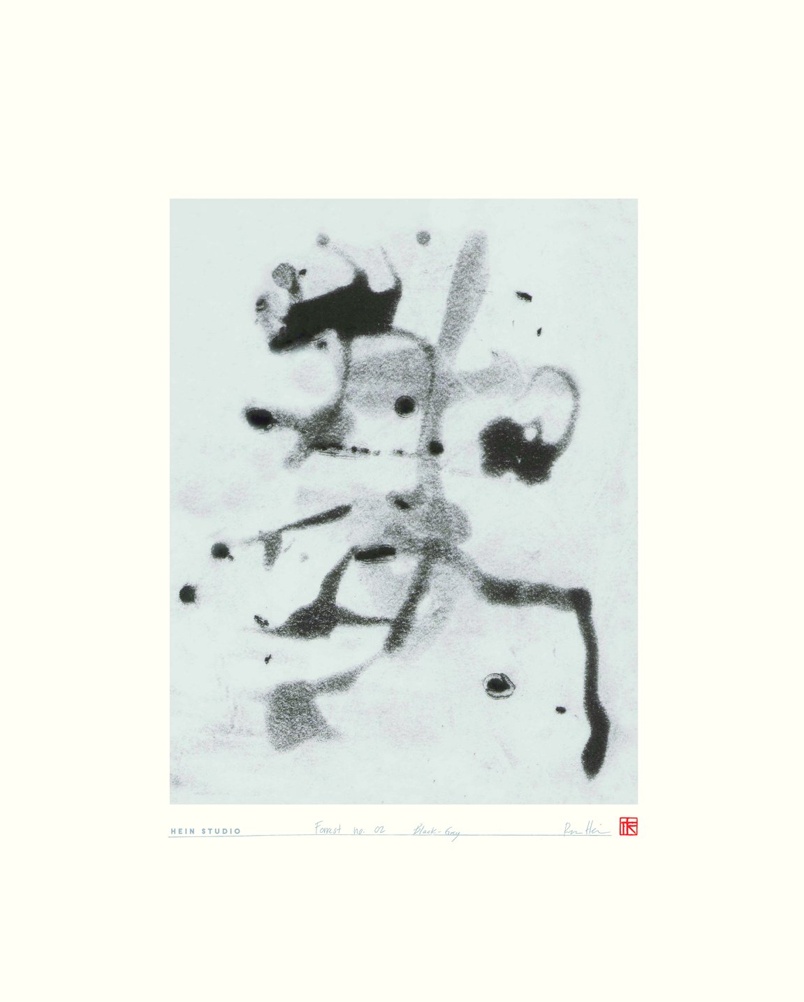 Hein Studio Art Print Collection 2030 Forrest no. 02 40x50 cm, Sort/Grå ...