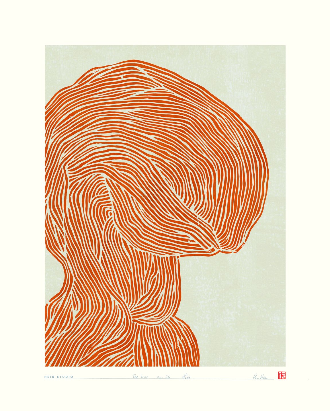 Hein Studio Art Print Collection 2047 The Line no. 26 40x50 cm, Rust ...