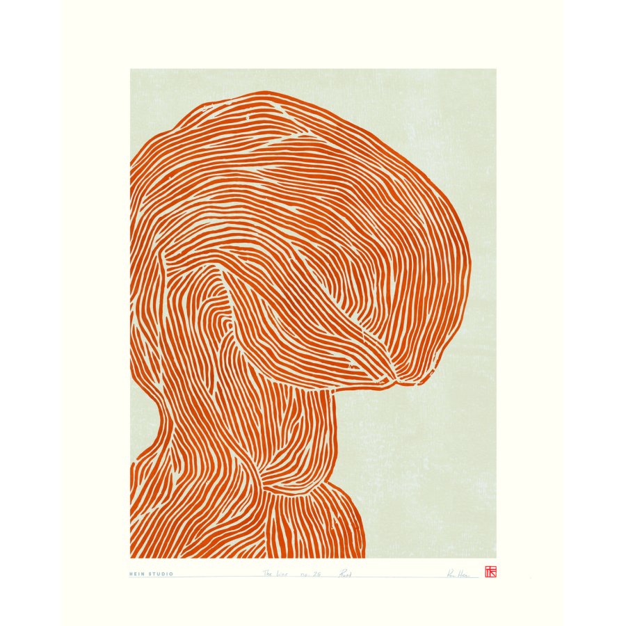 Hein Studio Art Print Collection 2047 The Line no. 26 40x50 cm, Rust ...