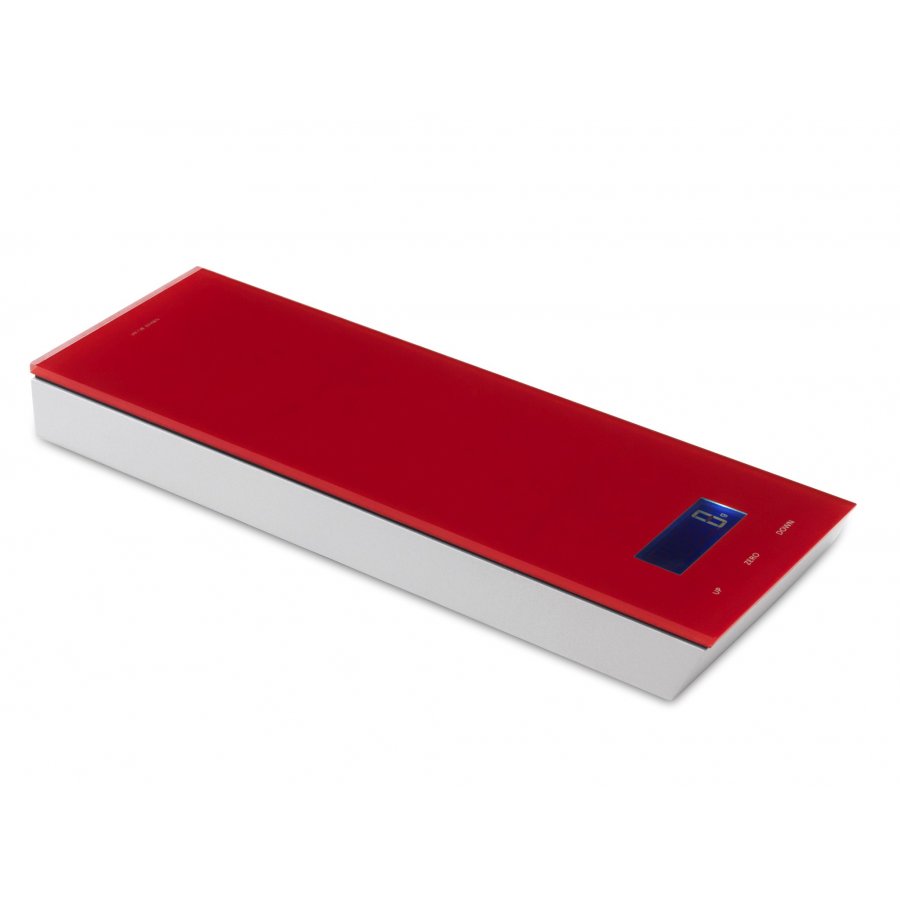 Jacob Jensen Husholdningsvægt rød - Køkkenvægte og Timere - WWW.HJEM.DK ApS