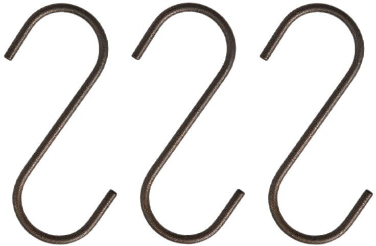 Køb OYOY Pieni S-Krog 3 stk. 10 cm, Bruneret Messing