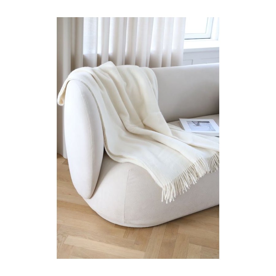 NATURES Collection Plaid 140x240 cm, Ivory - Plaider - Hjem.dk