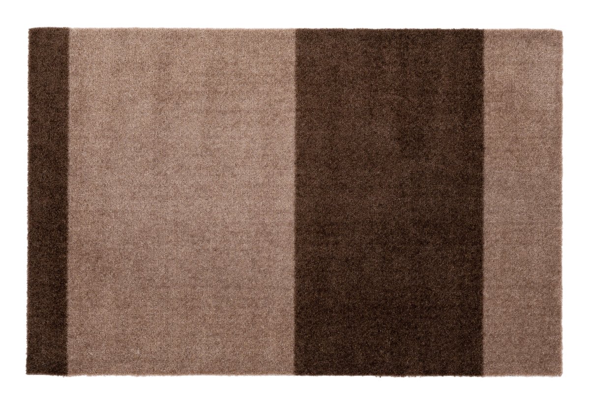 Tica Copenhagen Stripes Horisontal Gulvmåtte 60x90 cm, Sand/Brun ...